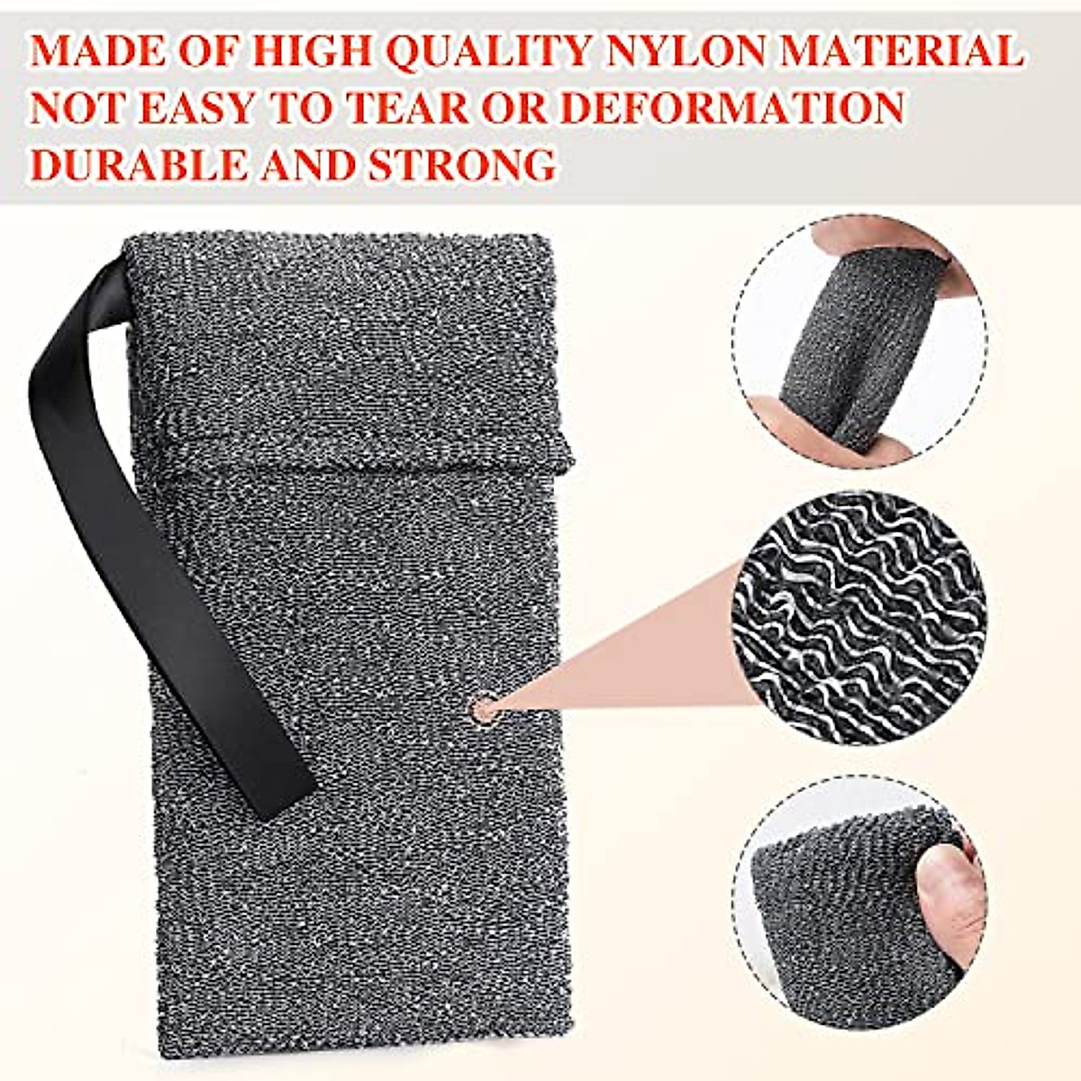 6 Pack Soap Saver Bags and Pads Set, Soap Pocket Exfoliating Soap Saver Pouch for Large Bar Soap or Leftover Bits, Body Scrubber Sponge for Men and Women for Bathing and Showering (6 Pack)