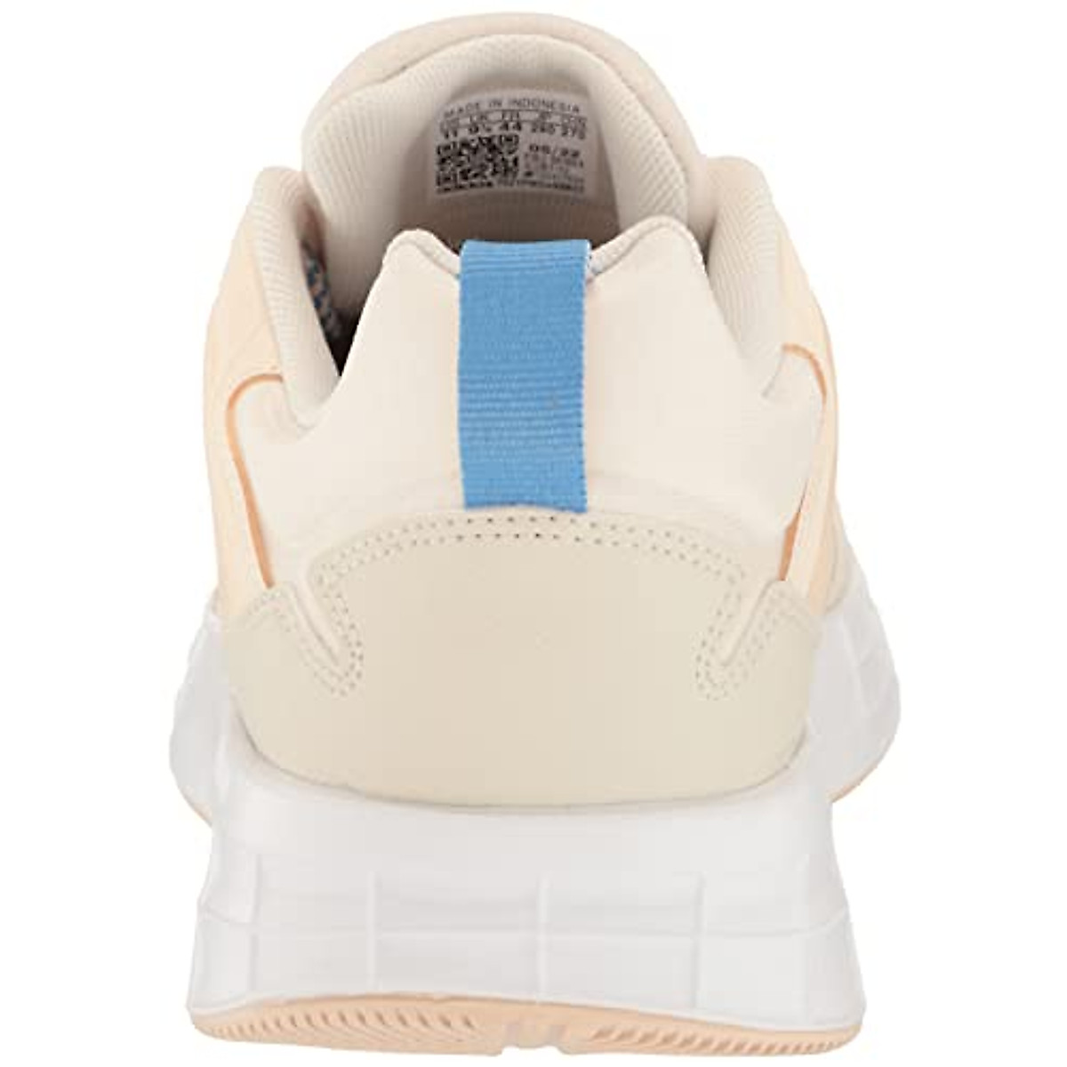 adidas Women's Duramo Protect Running Shoe, Wonder White/Zero Metallic/Pulse Blue, 8.5