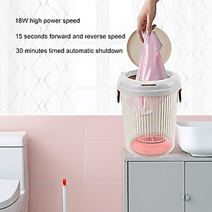 NDNCZDHC Mini Washing Machine, 8L USB Powered Desktop Laundry Washer, Ultrasonic Clothes Washing Machine for Home Apartment RV Outdoor Travel (Pink)