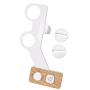 Toilet Bidet Attachment with 7/8 Copper Tee, Wood Grain Button, Double Nozzle Bidet Attachment, Sanitary and Women's Laundry