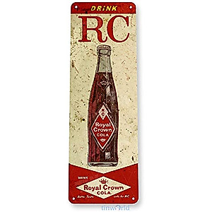 Tinworld Tin Sign Royal Crown Cola Retro Rustic Soda Store Metal Sign Decor Kitchen Cottage Cave B586