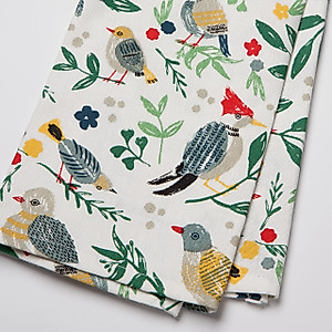 Now Designs Printed Kitchen Towel, Flock Together Small