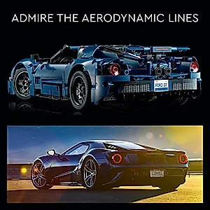 LEGO Technic 2022 Ford GT 42154 Car Model Kit for Adults to Build, Collectible Set, 1:12 Scale Supercar with Authentic Features, Gift Idea That Fuels Creativity and Imagination