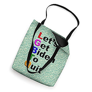 Let's Get Biden To Quit Funny Political Humor Jokes Tote Bag