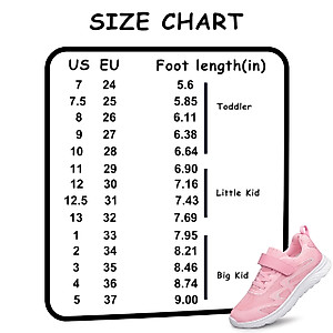 AMANSSE Girls Shoes Sneakers Lightweight Breathable Running Tennis Shoes Non Slip Fitness Girls Shoes Pink Big Kid Size 1