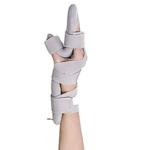 Dr A-Z Hand Splint Functional Finger Orthotics, Post Op Resting Wrist Splint , Fingerboard，Rehab Finger Training Device，for Stroke，Hemiplegia, Apoplexy，Traumatic Brain Injury Rehab (RIGHT HAND)
