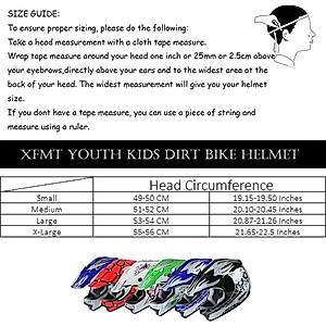 TCT-MT DOT Youth Kids ATV Motocross Offroad Street Helmet Full Face Motorcycle Off-Road ATV Helmet Dirt Bike Motocross Helmet+Gloves+Goggles