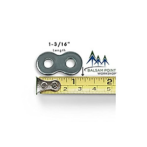 30-Pack with Screws - Heavy Duty Figure 8 Table Top Connector or Desk Top Fastener Clip - 12 Gauge Steel