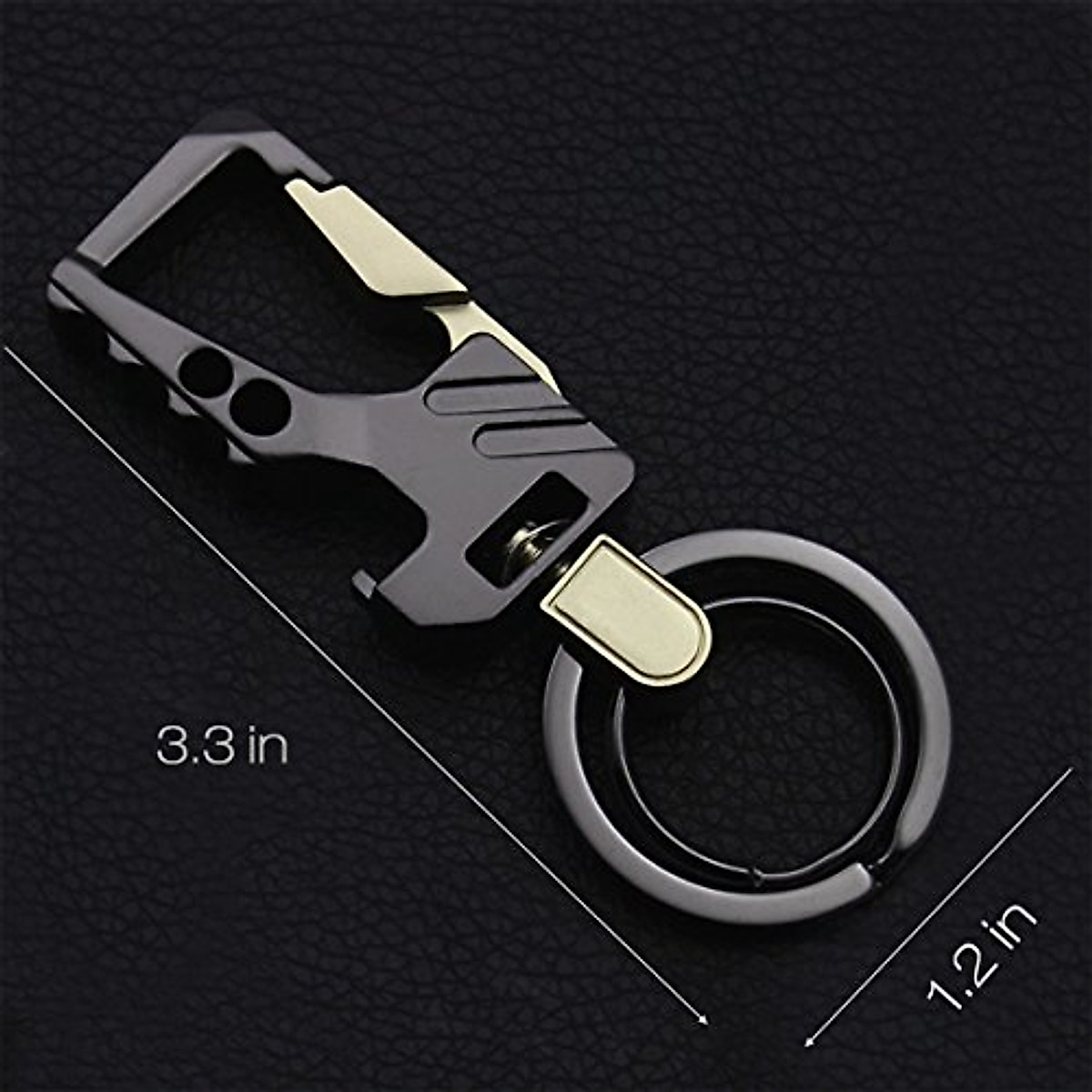 Lancher Key chain bottle opener with (2 Extra key rings and Gift Box) Heavy Duty Car Keychain for Men and Women