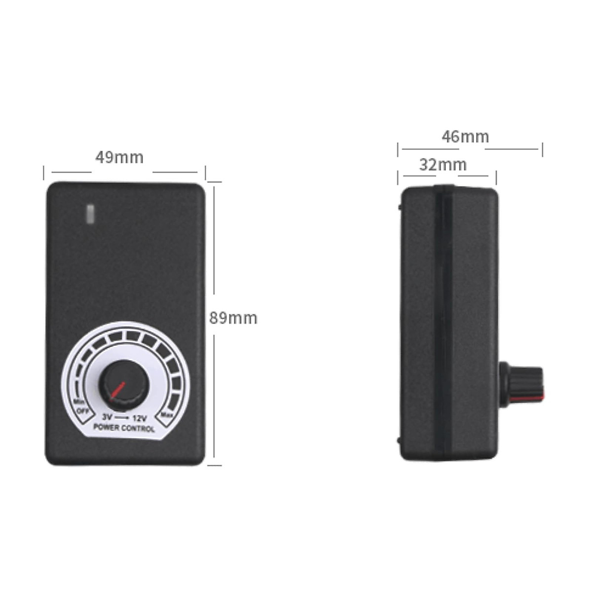 AC to DC Converter 110V-240V AC to DC 3-12V 2A Power Adapter Supply-Adjustable for Motor Speed Controller 110-240V