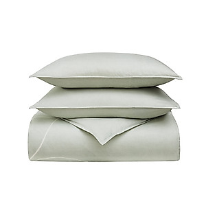 Calvin Klein Home Printed Queen Duvet Sets of 3 Pieces -1 Duvet Cover and 2 Sham Covers, 100% Cotton 300 Tc (Light Pink)