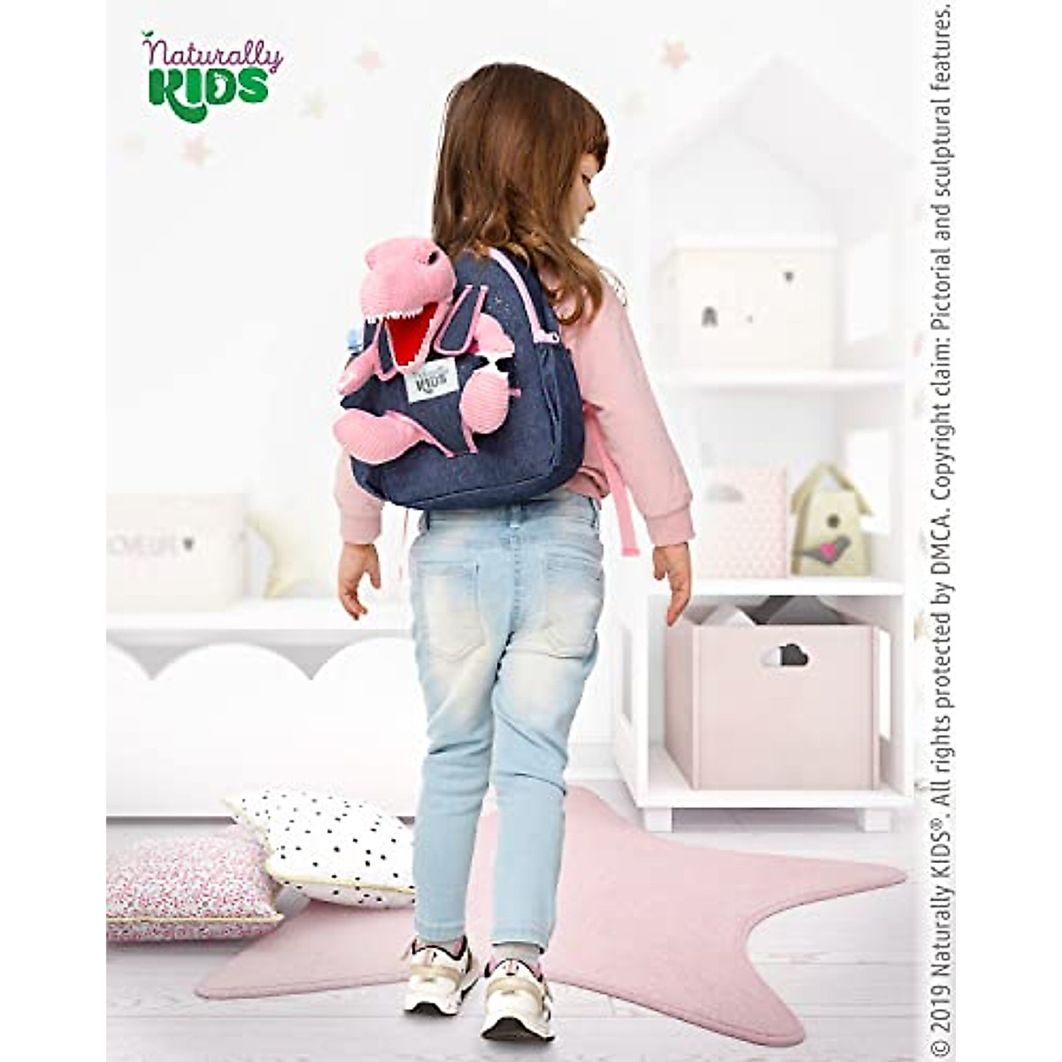 Pink Dinosaur Toys Girls, Dinosaur Toys for Kids 2-4, Gifts for 3 Year Old Girl Birthday Gift Ideas, Dinosaur Backpack Kids 3-5, Toddler Backpacks Girls 2-4, Toddler Girl Toys 3 Year Old Girls