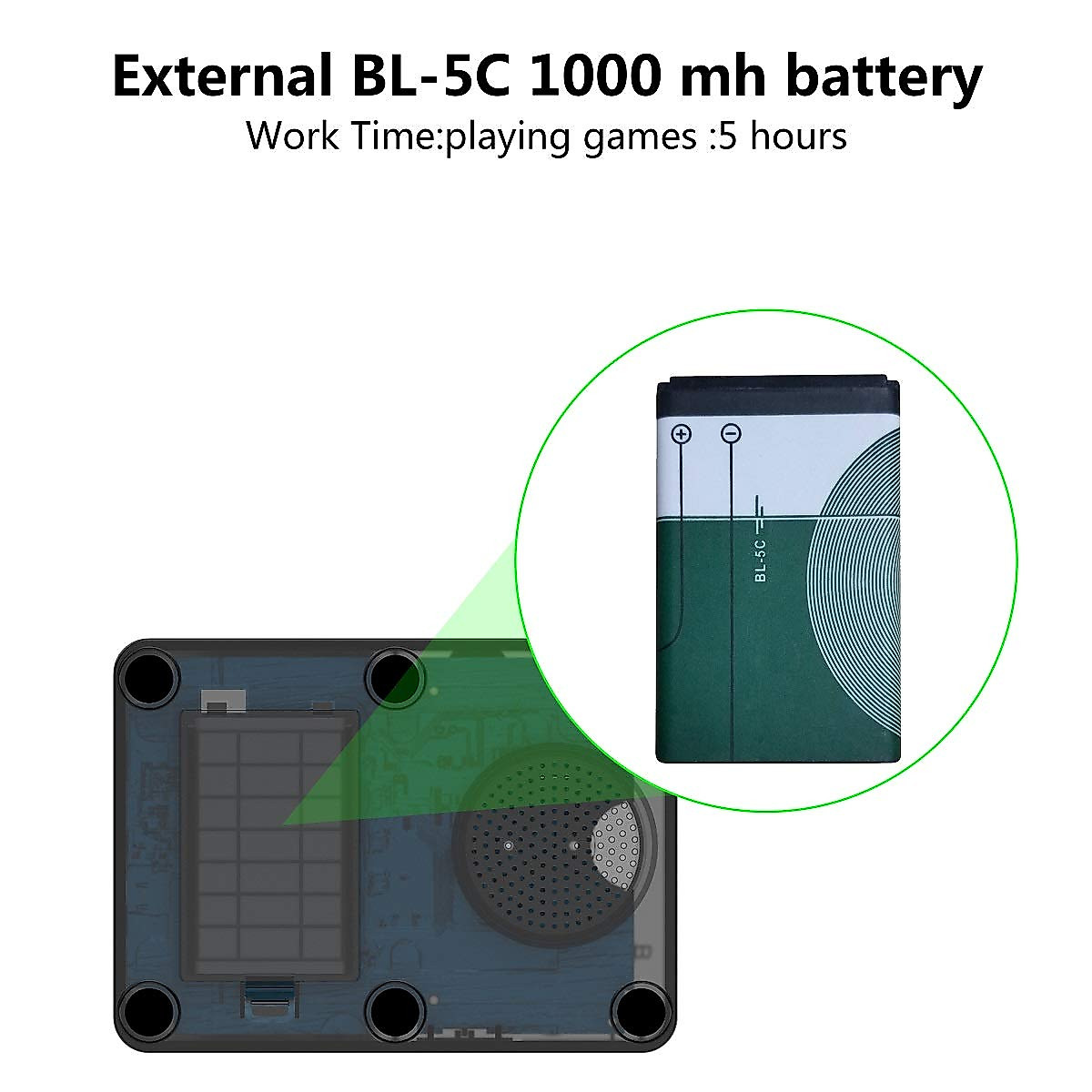 Handheld Game Console, Retro Arcade Mini Game Console for Game Player with 3 Inch 512 Games 32 Bit Portable Game Console,Birthday Gift for Children (Black)