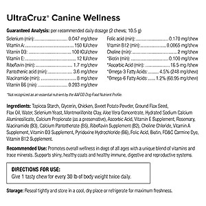 UltraCruz Canine Wellness Supplement for Dogs, 60 Tasty Chews