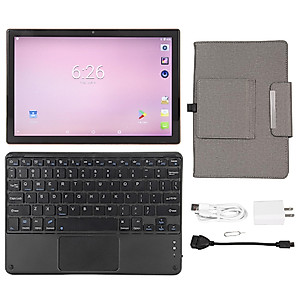 Haofy 2 in 1 Tablet, 10. 1 Inch Tablet 8 Core CPU 100-240V 5G WiFi Support Daily (US Plug)