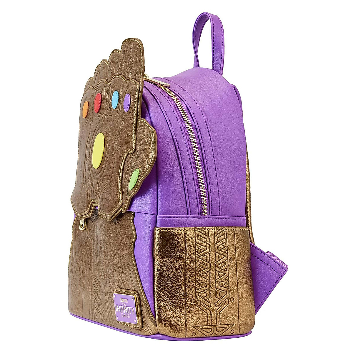 Loungefly Marvel Shine Thanos Gauntlet Mini Backpack Standard