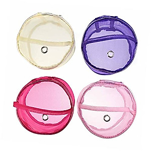 PLAFOPE 2pcs Yarn Ball Storage Crochet Needles for Yarn Crochet Storage Bag Crochet Yarn Storage Knitting Bag Woolen Yarn Storage Bucket Pink