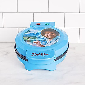 Uncanny Brands Bob Ross Waffle Maker - Bob's Iconic Face on Your Waffles - Waffle Iron