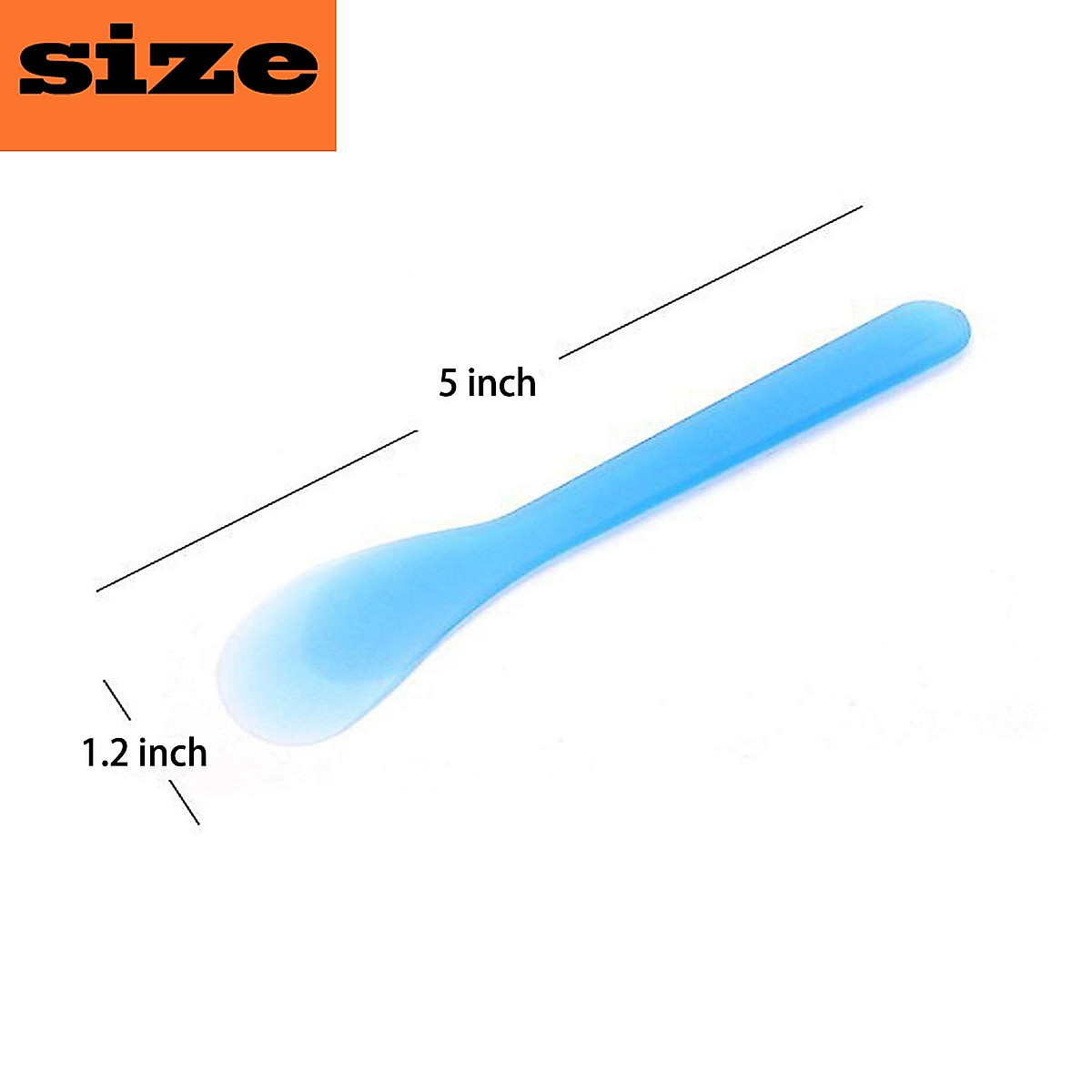 HNXAZG 60 Pcs Cosmetic Spatula Makeup Face Plastic Spoon for Facial Skin Care Spoon Spatulas, 5 Inch Multicolor