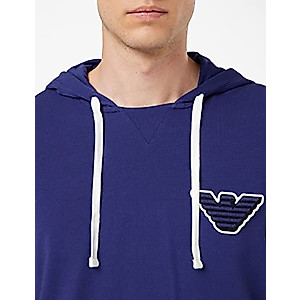 Emporio Armani Men's Stretch French Terry Zip-Up Sweater, Copy Blue, XX-Large