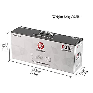 Fantech P31SE Pink Gaming Keyboard and Mouse and Large Mouse Pad Combo, Wired RGB Backlit Mechanical Keyboard with Wrist Rest and RGB Gaming Mouse and Desk Pad(31.5×12in) Bundle, Blue Switch (Clicky)