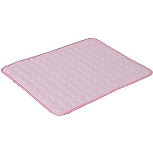 BUNGAA Lobster Clasp,Jewellery Clasps, Dog Cooling Mat Large and Washable Pet Beds Ice Pad Sofa House Puppy Couch Kennel Pet Supplies Cat Hammock Dog Accessories (Color : Pink, Size : M 60x50cm)