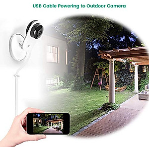 Smays 25ft Extension Cord Replacement for Wyze Cam Pan V2 V3, Yi Home Camera, Micro USB Cable 8M Long White (3-Pack)