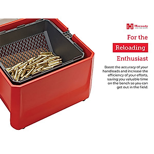 Hornady Rotary Media Sifter 050207 - Easily Separate Corn Corb or Steel Pin Tumbling Media from Cartridge Cases - Media Separator with Rotating Handle, Clear Lid, Sifter Drum Halves, & Locking Pin