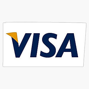 Visa s Sticker Vinyl Waterproof Sticker Decal Car Laptop Wall Window Bumper Sticker 5"