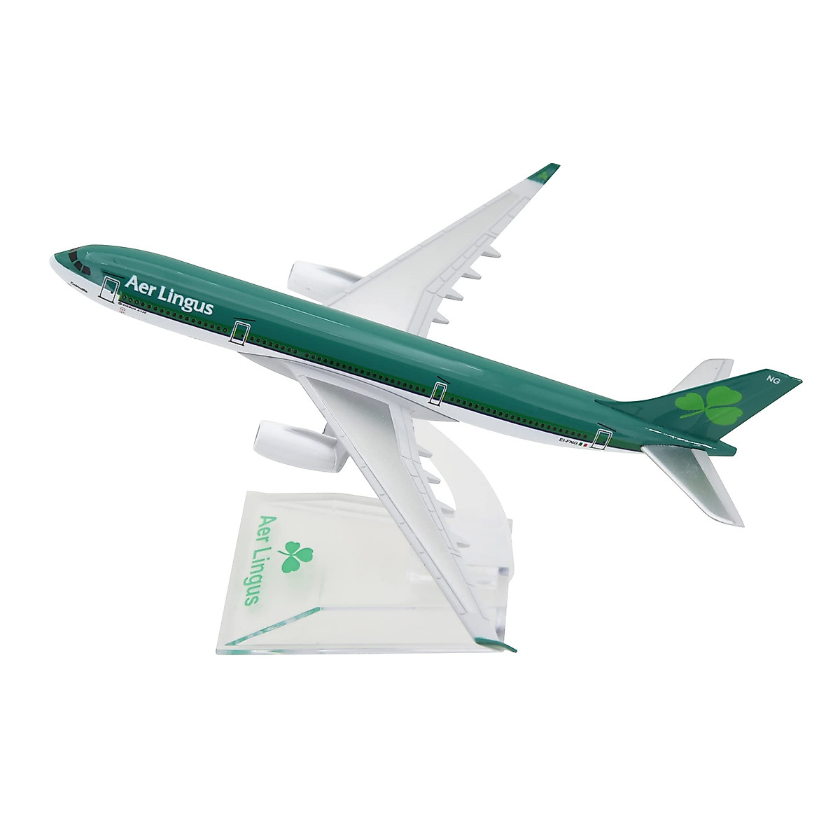 TANG DYNASTY 1:400 Air Bus A330-300 Ireland AER Lingus Metal Airplane Model Plane Toy Plane Model (Green)