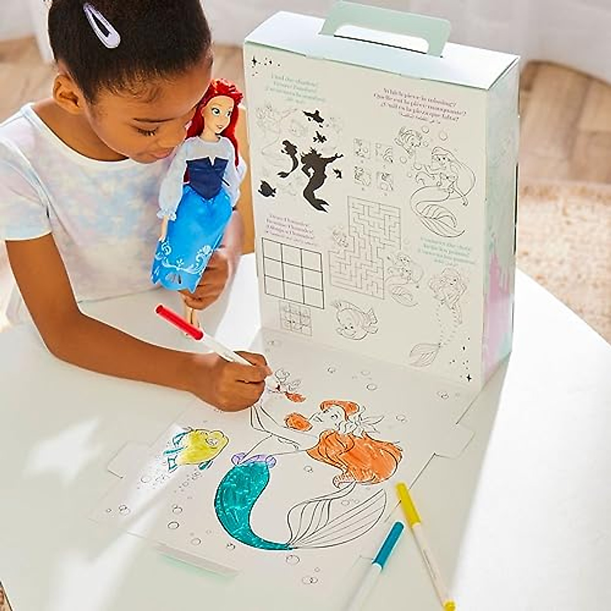 Disney Store Official Ariel Story Doll, The Little Mermaid, 11 Inch, Fully Posable Toy in Glittering Outfit - Suitable for Ages 3+ Toy Figure, Gifts for Girls, New for 2023?