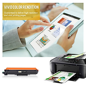 TN-227 Compatible Toner Cartridge Replacement for Brother TN227 TN223 TN-227BK TN-227C TN-227M TN-227Y MFC-L3750CDW MFC-L3770CDW HL-L3210CW HL-L3290CDW Printer (Black Cyan Yellow Magenta, 4-Pack)