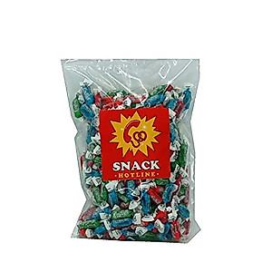Tootsie Roll Frooties Famous 4 Flavors Variety Bag - Blue Raspberry-Fruit Punch-Green Apple-Strawberry - 28oz - 1.75Lbs of Bulk Candy Individually Wrapped Taffy - Snack Hotline
