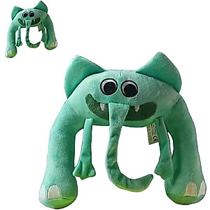 Wsngic Garten of Banban 3 Plush 10.5" The Green Elephant Monster Horror Stuffed Figure Toys Stuffed Animal Lennys Plush Doll Halloween Christmas Birthday Gift for Kids and Fan