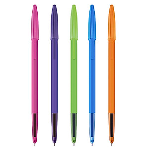 Reynolds 045 Student Ball Pens Fine Point (0.7mm), Blue Ink, Jar (50 count)