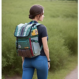 StarW Boba Cosplay Backpack Mens Outdoor Travel Casual Bag Laptop Laptops Knapsack