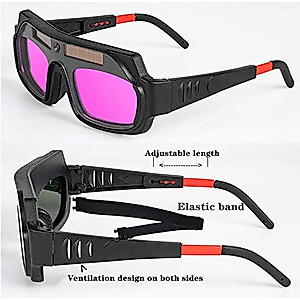 Welding Glasses True Color View -1/1/1/2 Optical Clarity Welding Goggle Protective Mask Solar Automatic Dimming Professional Eye Protection PC Glasses