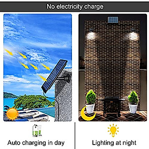 FLRONGSUN Spotlight LED Solar Outdoor Lights with Motion Sensor Super Bright 360 Lumen Waterproof IP65 Landscape Lighting Flood Security Light for Garden Driveway Patio Yard Path Porch Deck
