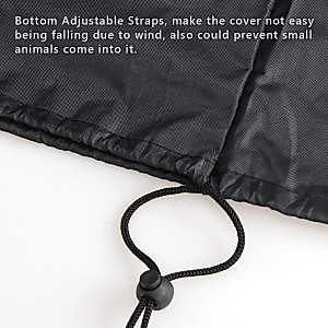 Turbine Vent Cover 2 Pack, Luxiv Roof Ventilator Cover Heavy Duty Turbine Ventilator Protector Shield Waterproof 420D Oxford Cloth Black (20D x 20W)