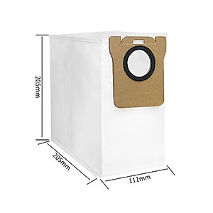Replacement Dust Bag Compatible For Xiaomi Mi Robot Mop 2 Ultra Vacuum Cleaner Compatible For STYTJ05ZHM Trash Bags Parts(14pcs-b)