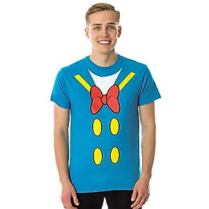 Disney Donald Duck Shirt Men's I Am Donald Costume Classic Cartoon Adult Licensed T-Shirt (Large) Turquoise