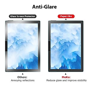MoKo 2Pack PET Matte Screen Protector for Microsoft Surface Go 10.5 inch (2018/2020/2021/2023), Write, Draw and Sketch with Surface Pen, Anti Glare