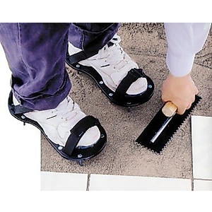 Osaava 47952 Gunite Spiked Shoes for Epoxy Floor Coating Installation 3/4” Short, Spikes Perfect for Applying Epoxy Garage Floors Shoes, Adjustable 6 Straps Full Assembled Sturdy (1 Pair)