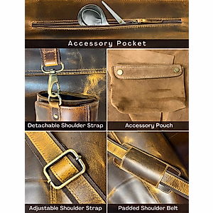 RUSTIC TOWN Leather Knife Roll & Leather Journal - A Perfect Combo for Chefs