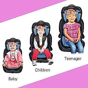 ZYNQACC 2PCS Baby Car Seat Head Support,Toddler Safety Car Seat Sleep Nap Aid Positioner Strap Belt Neck Protection Belt for Children and Kids(Pink, Blue) (Pink)
