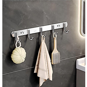 THTAJ 2 Pack Jacket Hanger Wall Mount, Closet Hooks Wall Mount，Wall Hooks for Hanging,Jacket Hooks Wall Mount，Clothing Hooks Wall Mount，Hanging Coat Rack ，Coat Hooks for Wall， Coat Rack Wall Mount
