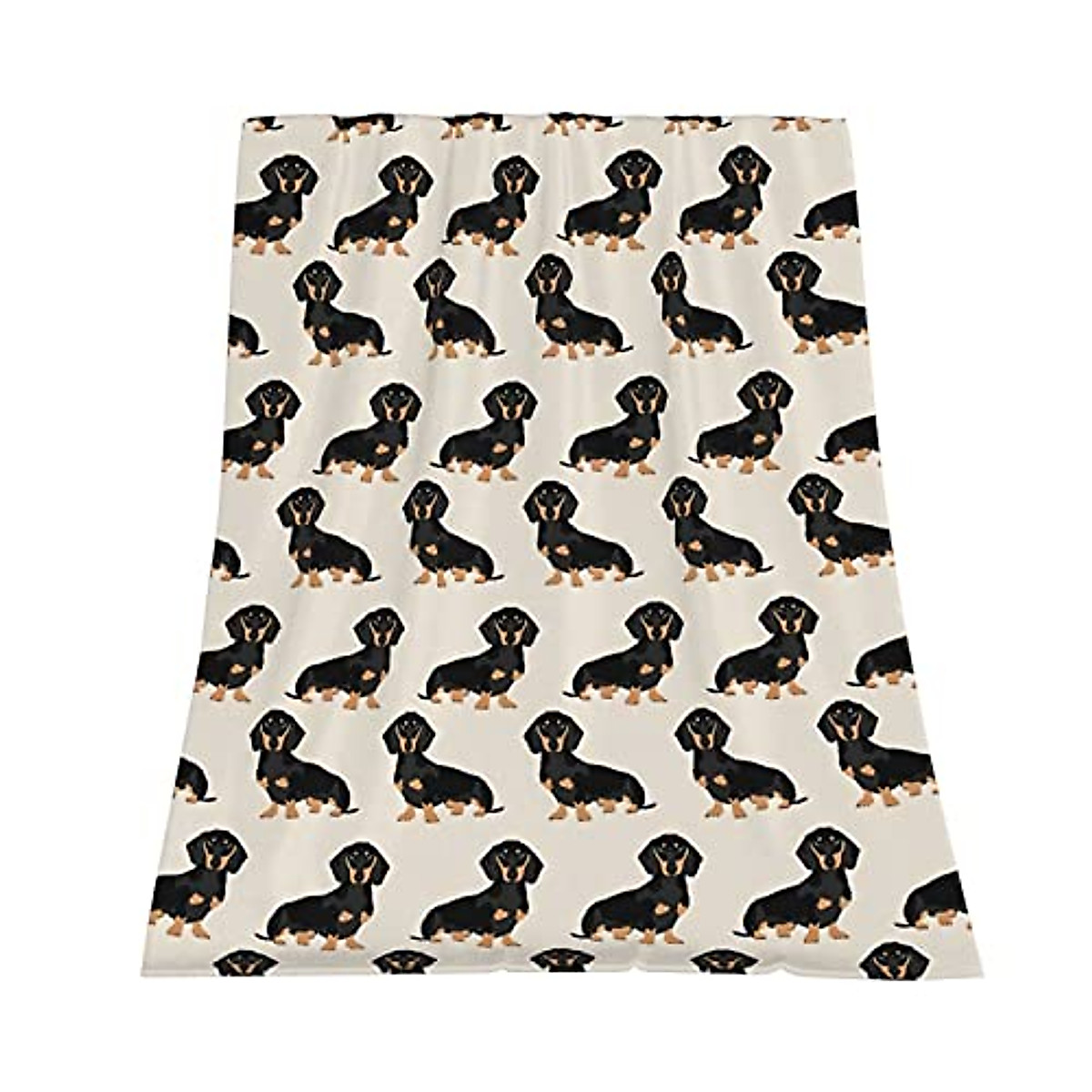 Dachshund Gifts Pet Dogs Throw Blanket, Ultra Soft Microplush Bed Blanket, All Season Microfiber Fleece Throw for Bed Chair Sofa Couch Bedroom 60"X50"