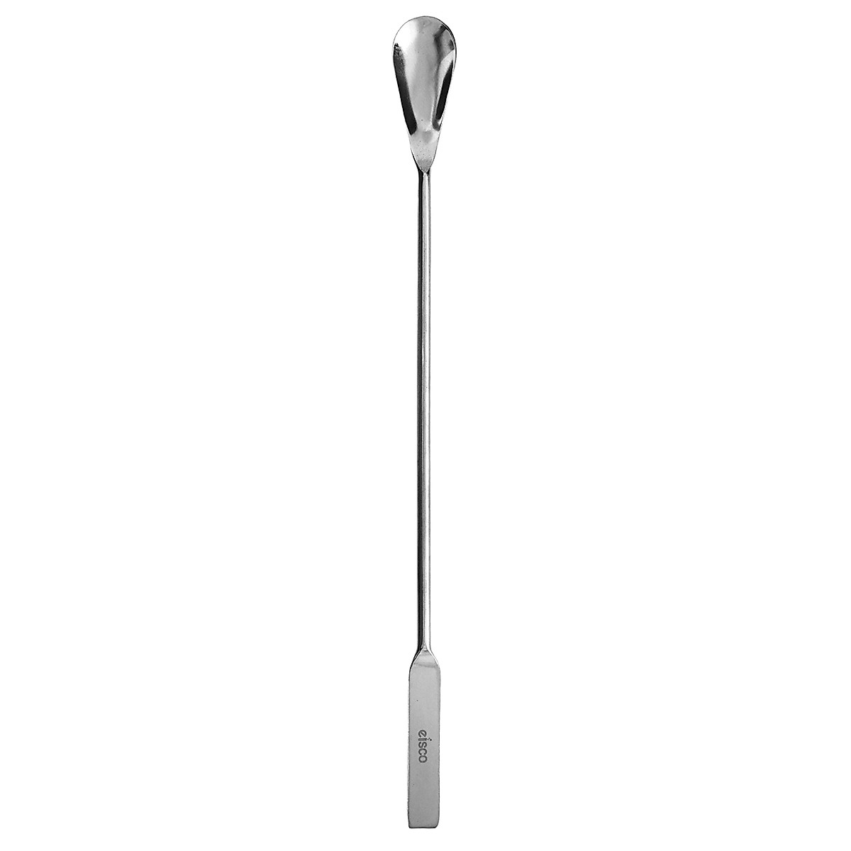 EISCO 10PK Spatula Spoons, 9" - Stainless Steel, Polished - One 0.3" Flat End, One 0.5" Scoop End