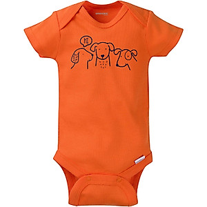 Onesies Brand Baby Boys' 8-Pack Short Sleeve Mix & Match Bodysuits, Loud Cute Dog, 3-6 Months