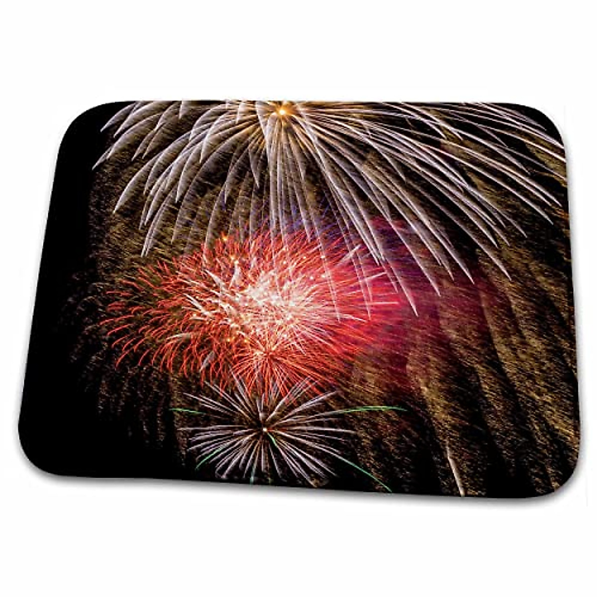 3dRose USA, Colorado, Frisco, Dillon Reservoir. Fireworks... - Bathroom Bath Rug Mats (rug-190716-1)